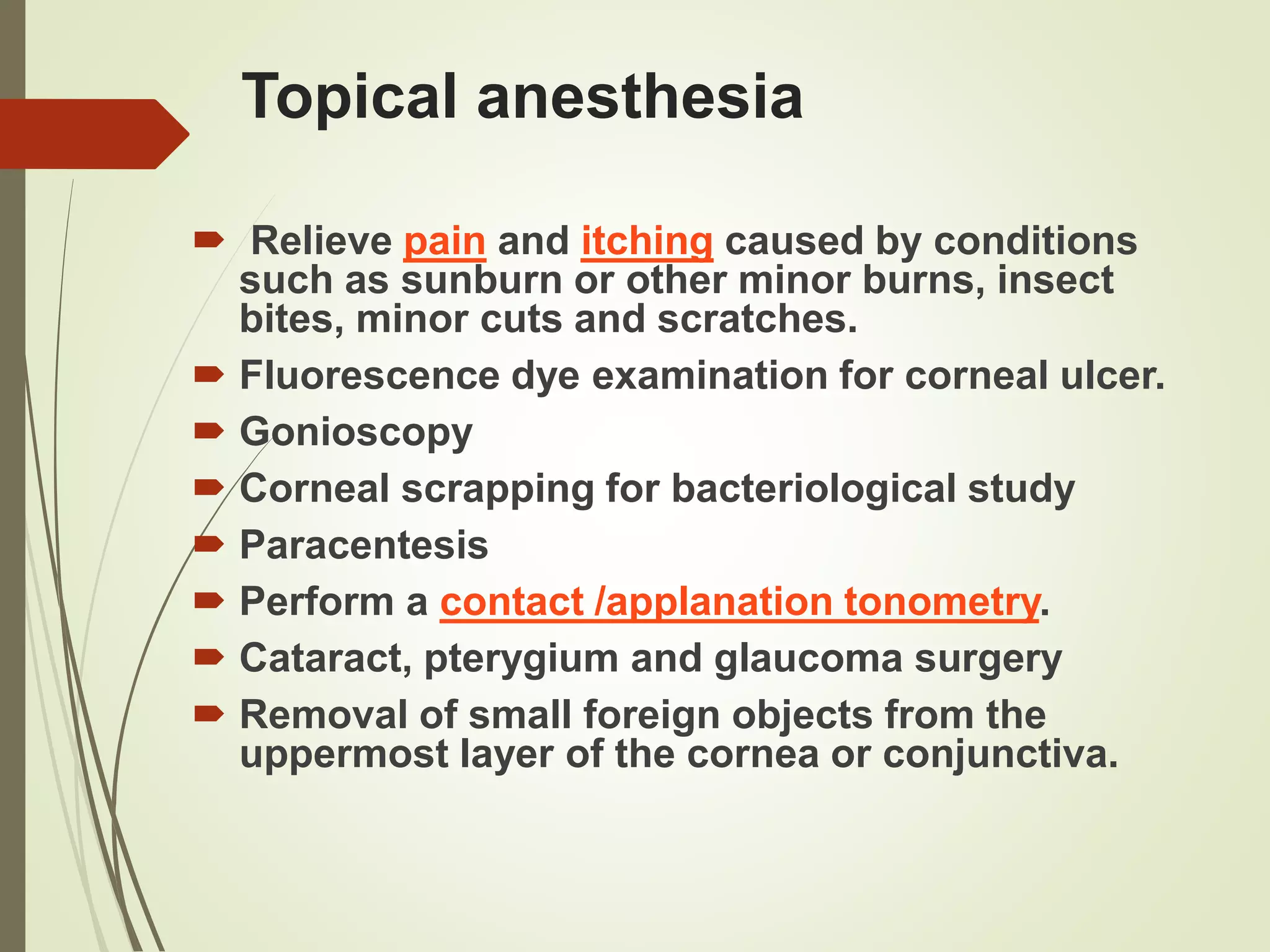 Anesthesia in ophthalmic surgery dr ferdous | PPTX