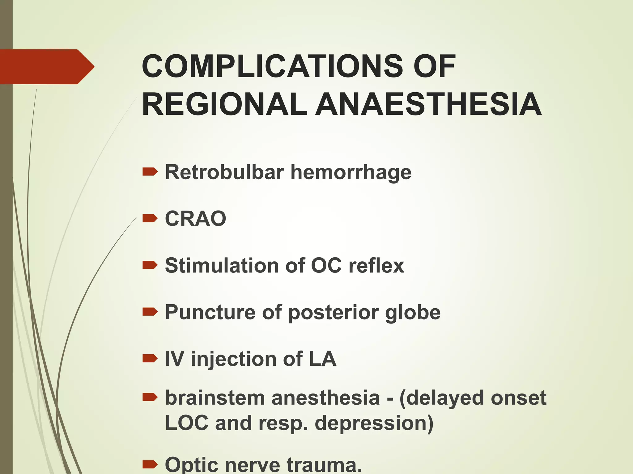 Anesthesia in ophthalmic surgery dr ferdous | PPTX