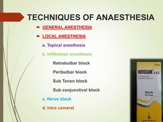 Anesthesia in ophthalmic surgery dr ferdous | PPT