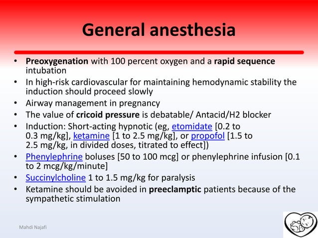 Anesthesia Considerations in Pregnancy with Heart Disease | PPTX