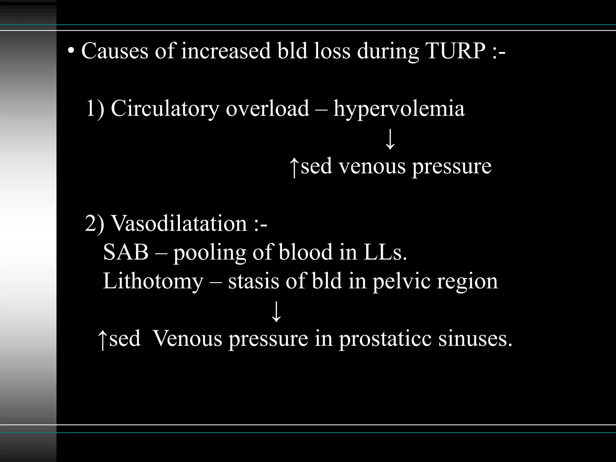 Anesthesia in Transurethral resection of prostate | PPTX