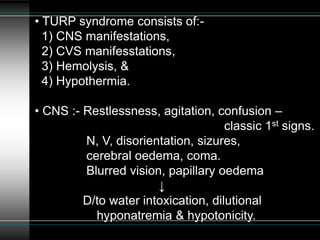 Anesthesia in Transurethral resection of prostate | PPTX | Heart and ...