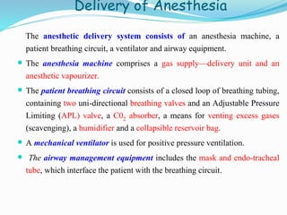 Anesthesia machine | PPTX