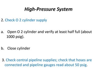 ANESTHESIA MACHINE CHECK DAILY ROUTINE IN THEARTE | PPT