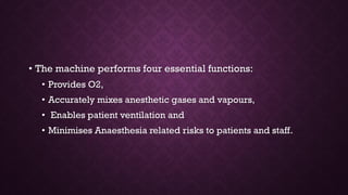 Anesthesia machines and breathing systems | PDF