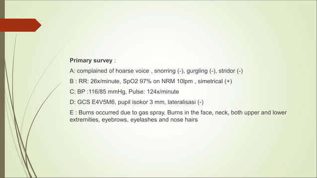 ANESTHESIA MANAGEMENT IN BURN WITH INHALATION TRAUMA - Copy.ppt