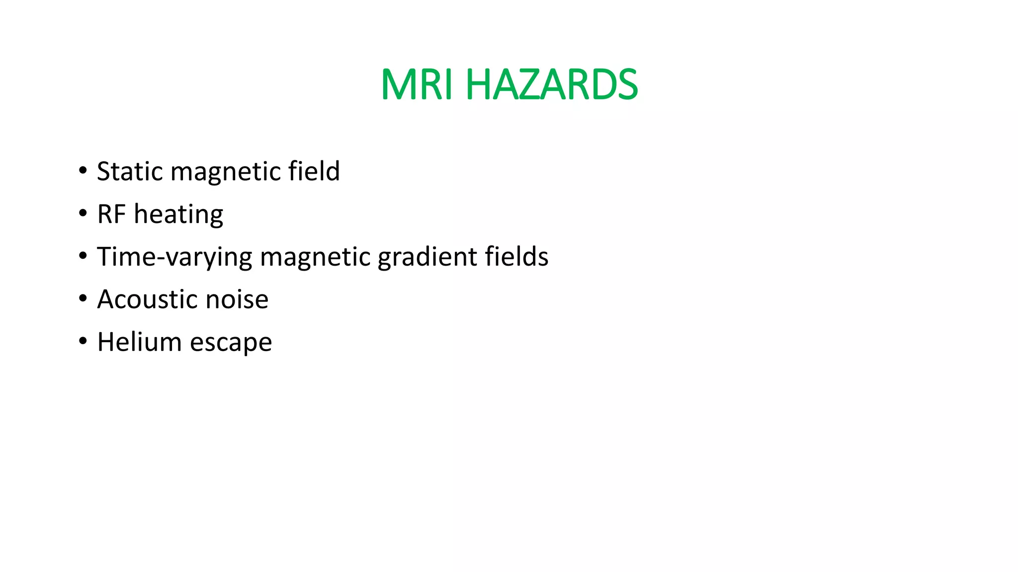 ANESTHESIA for MRI procedures | PPTX