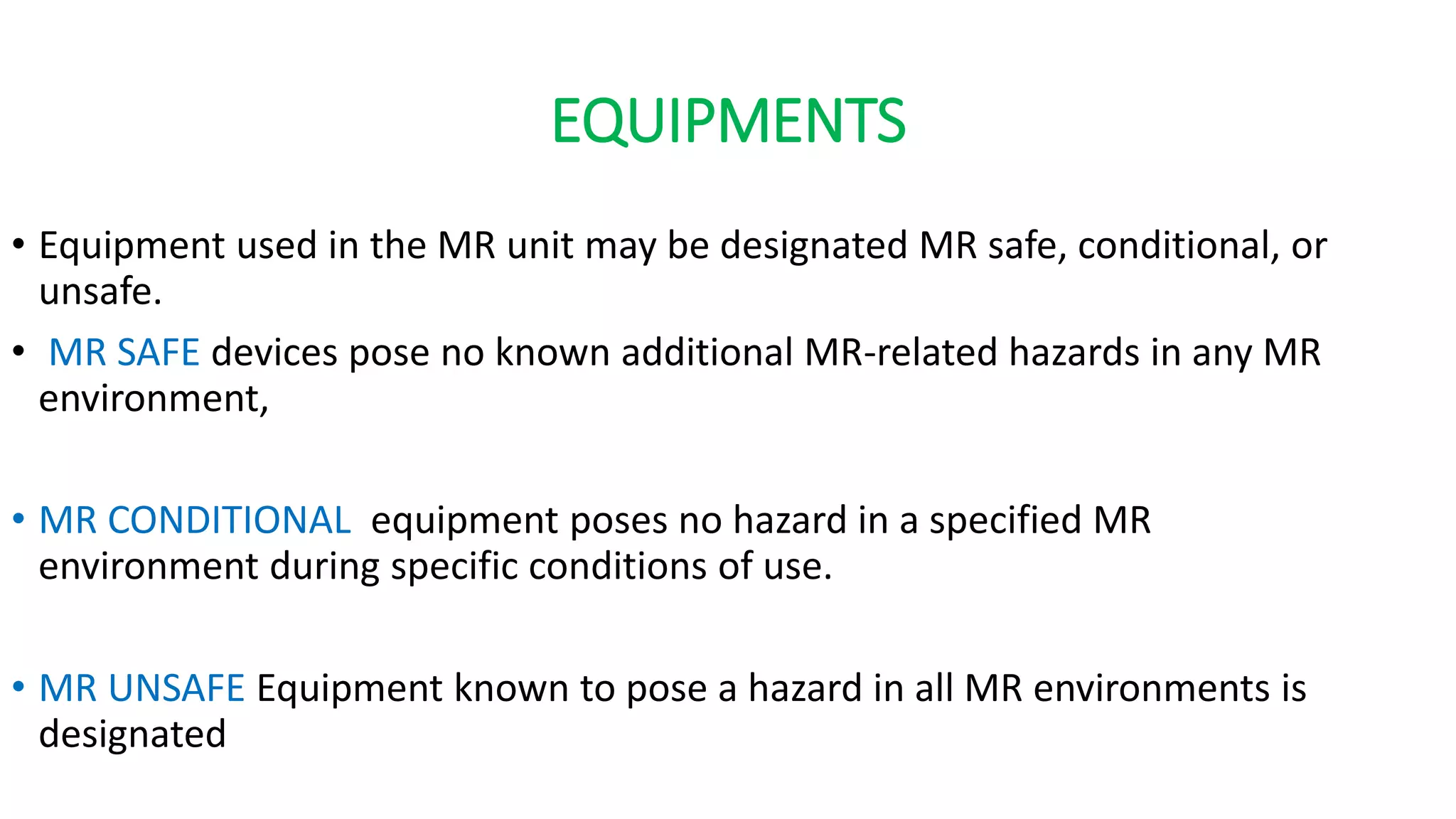 ANESTHESIA for MRI procedures | PPTX