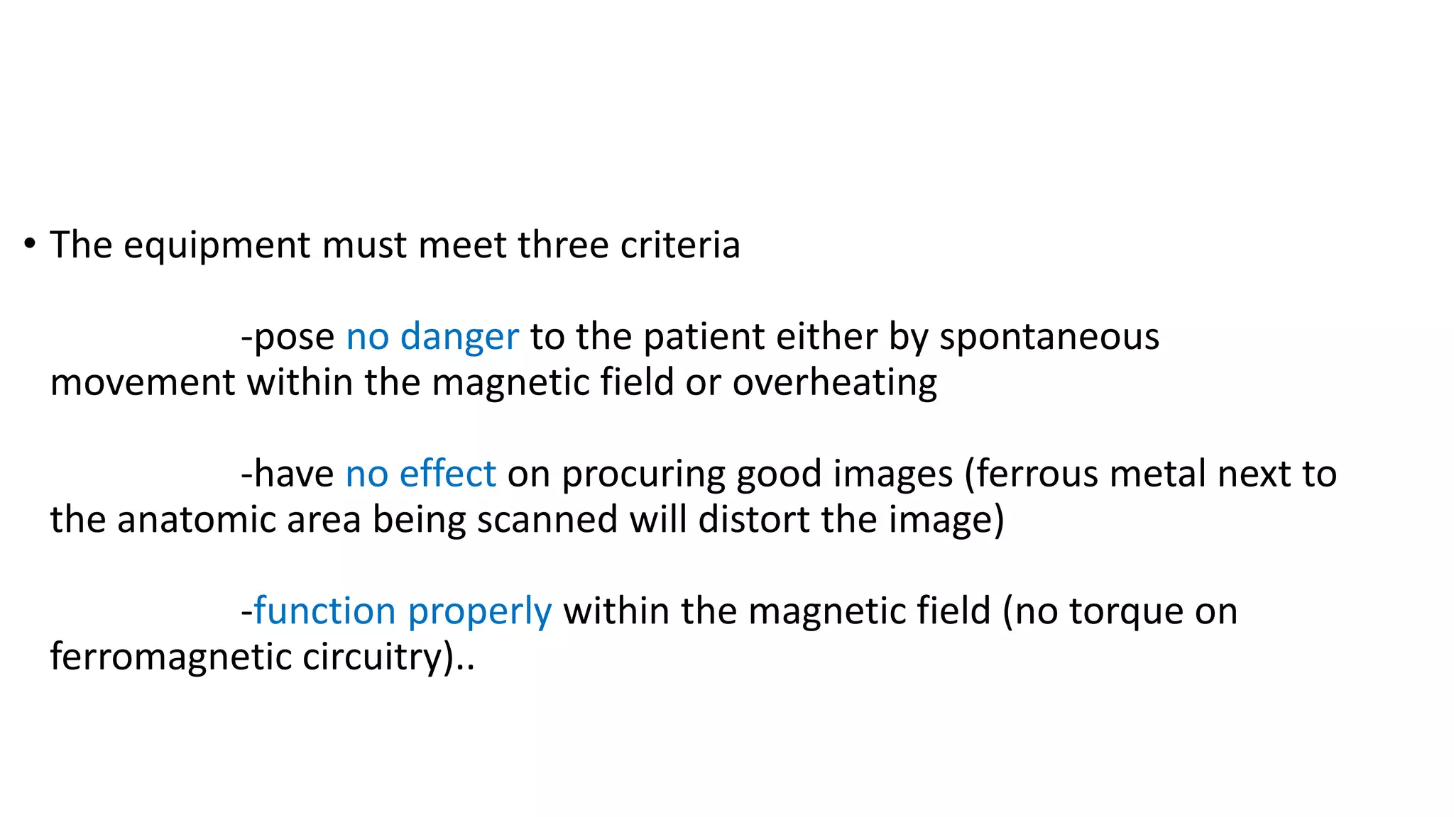 ANESTHESIA for MRI procedures | PPTX
