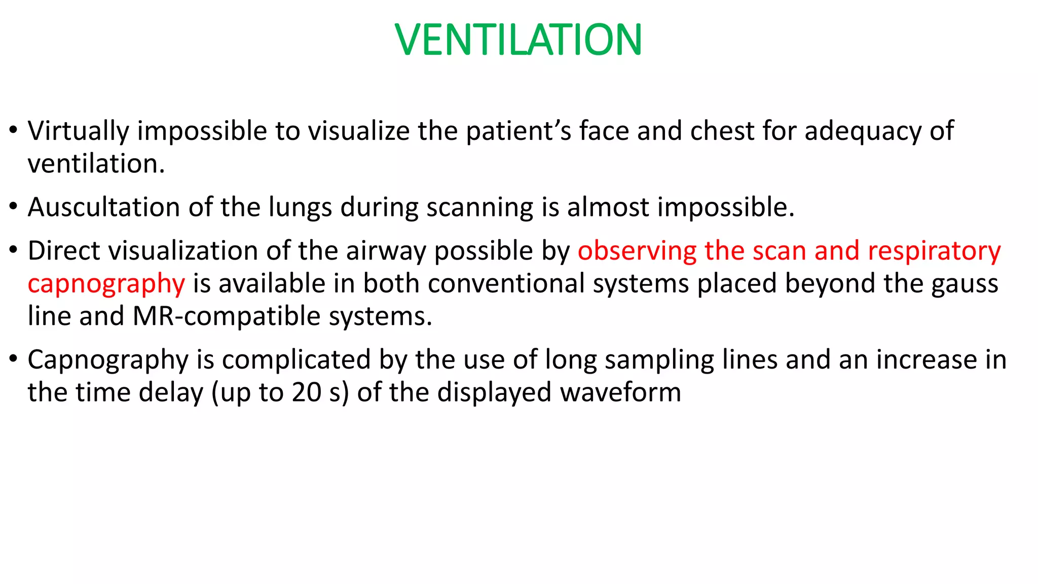 ANESTHESIA for MRI procedures | PPTX