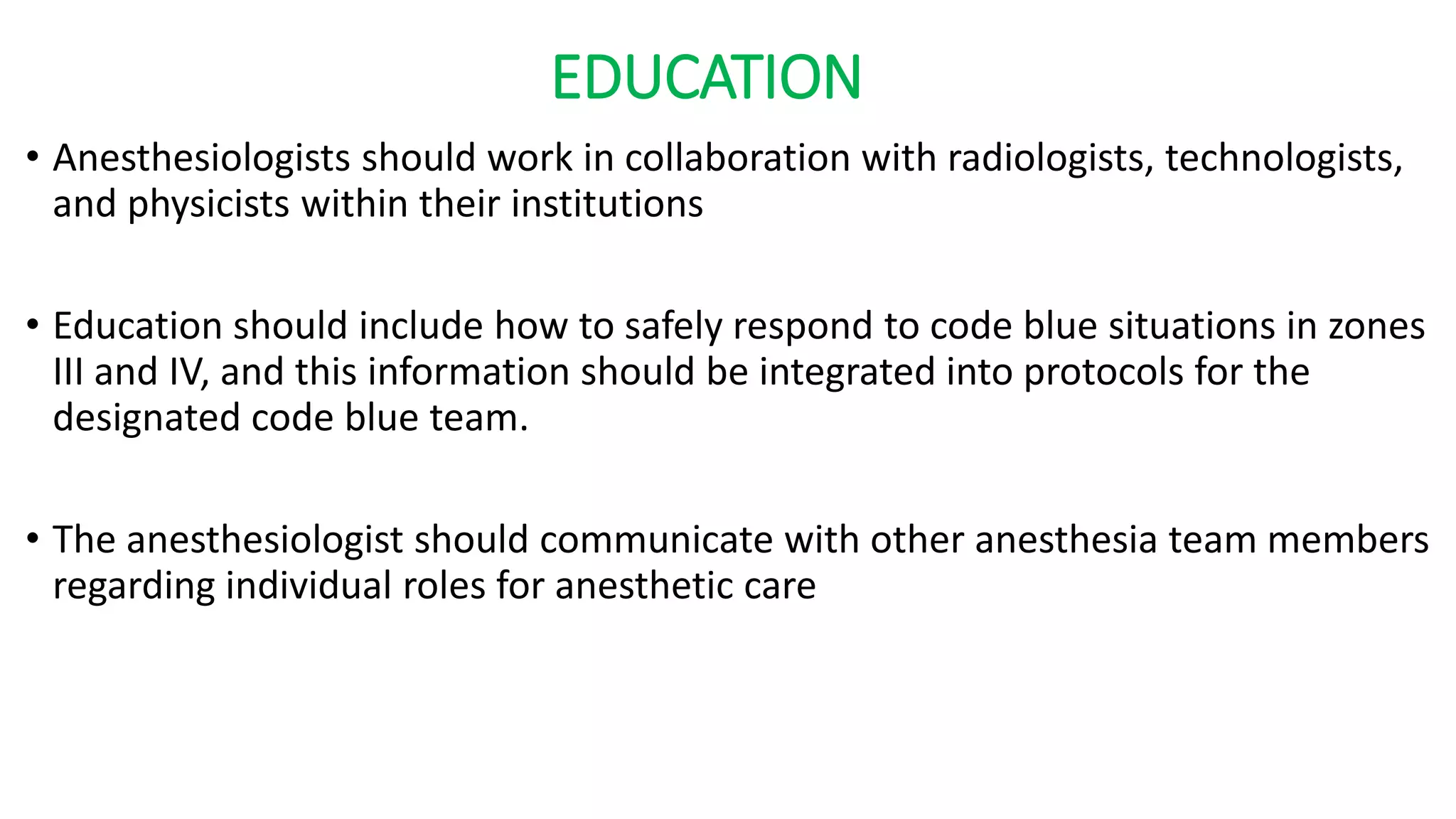 ANESTHESIA for MRI procedures | PPTX