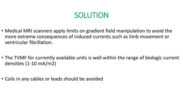 ANESTHESIA for MRI procedures | PPTX