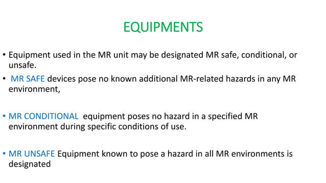 ANESTHESIA for MRI procedures | PPTX