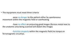 ANESTHESIA for MRI procedures | PPTX