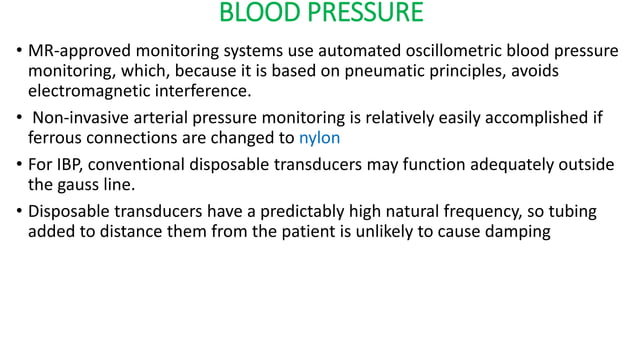 ANESTHESIA for MRI procedures | PPTX