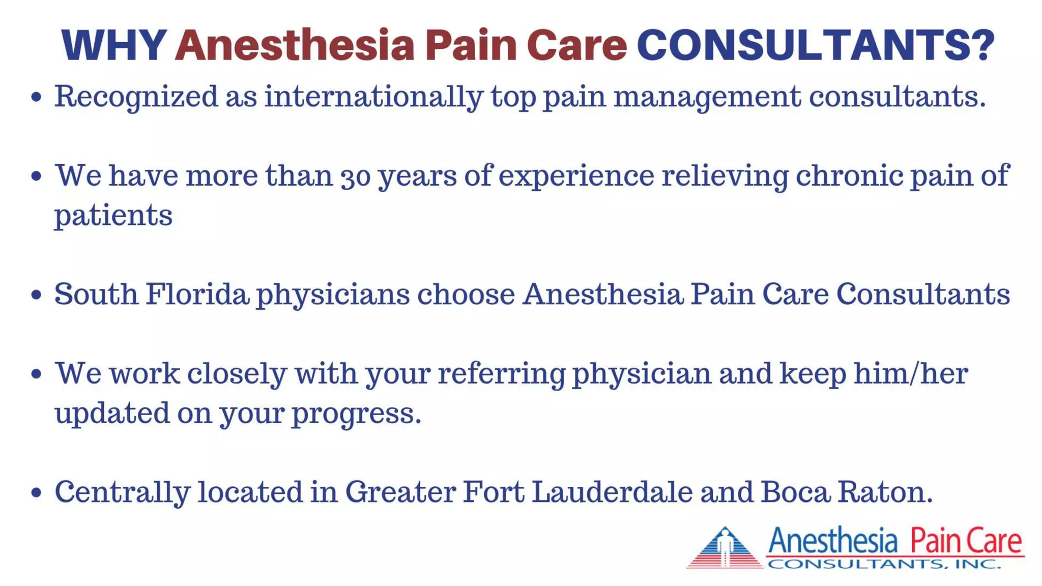 Anesthesia Pain Care Consultants - Tamarac Pain Consultants | PPT