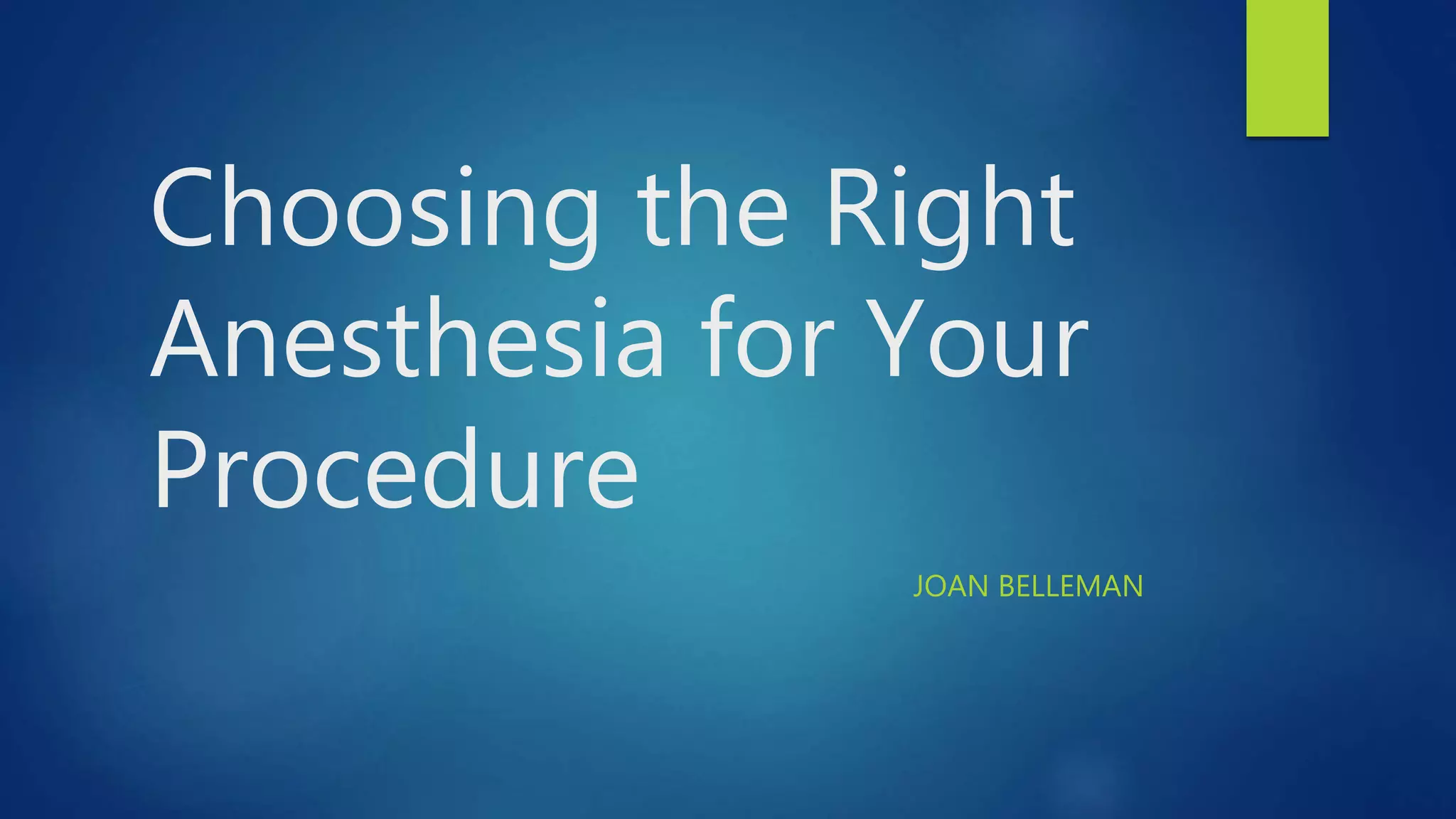 Anesthesia powerpoint | PPT