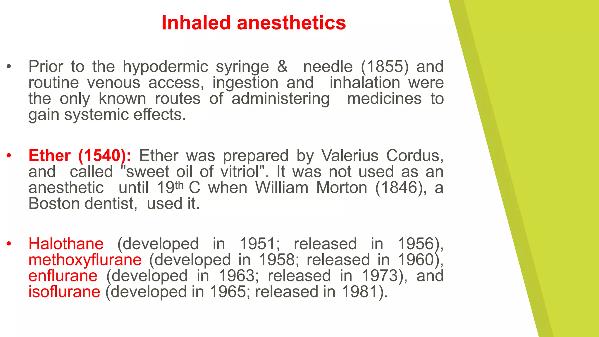Types of anesthesia | PPTX