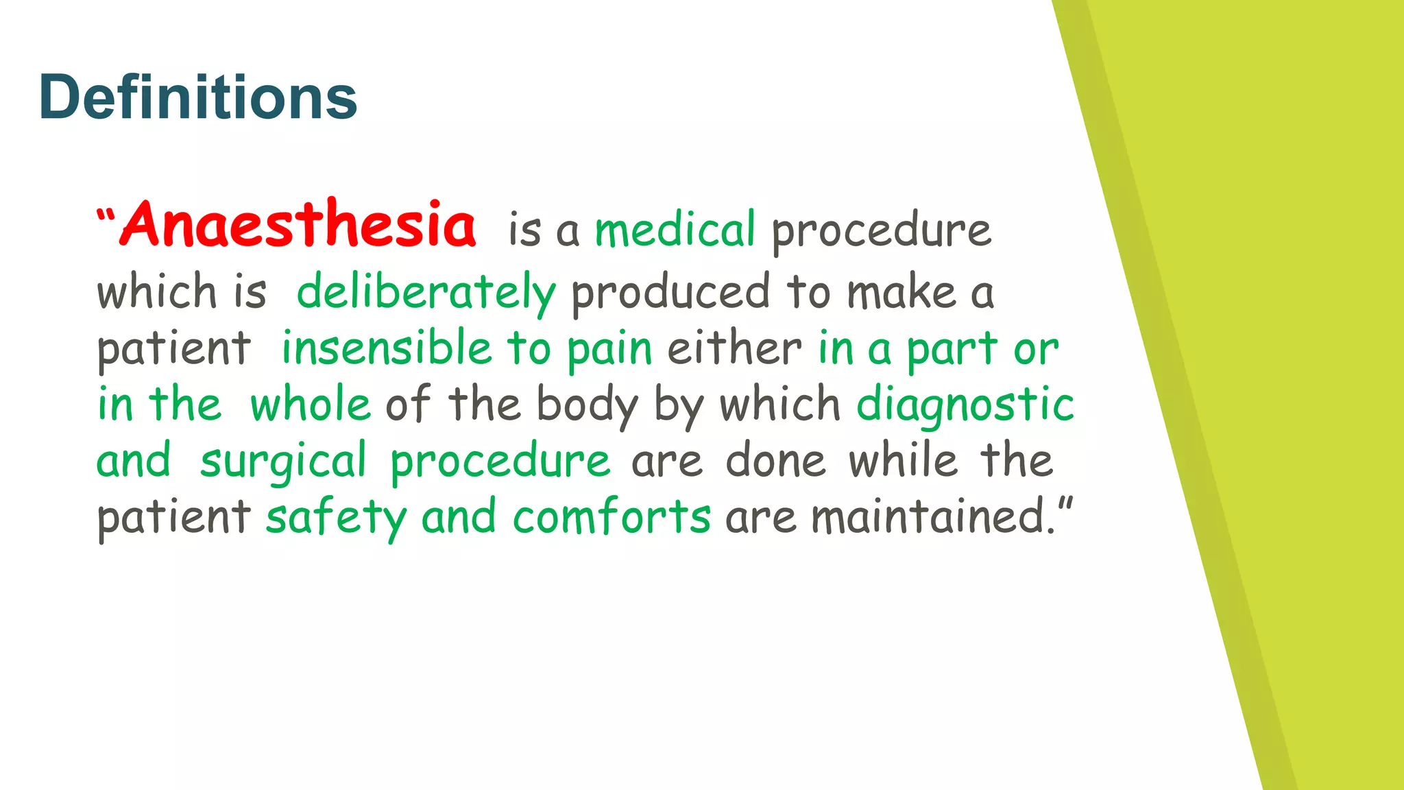 Types of anesthesia | PPTX
