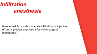 Types of anesthesia | PPTX