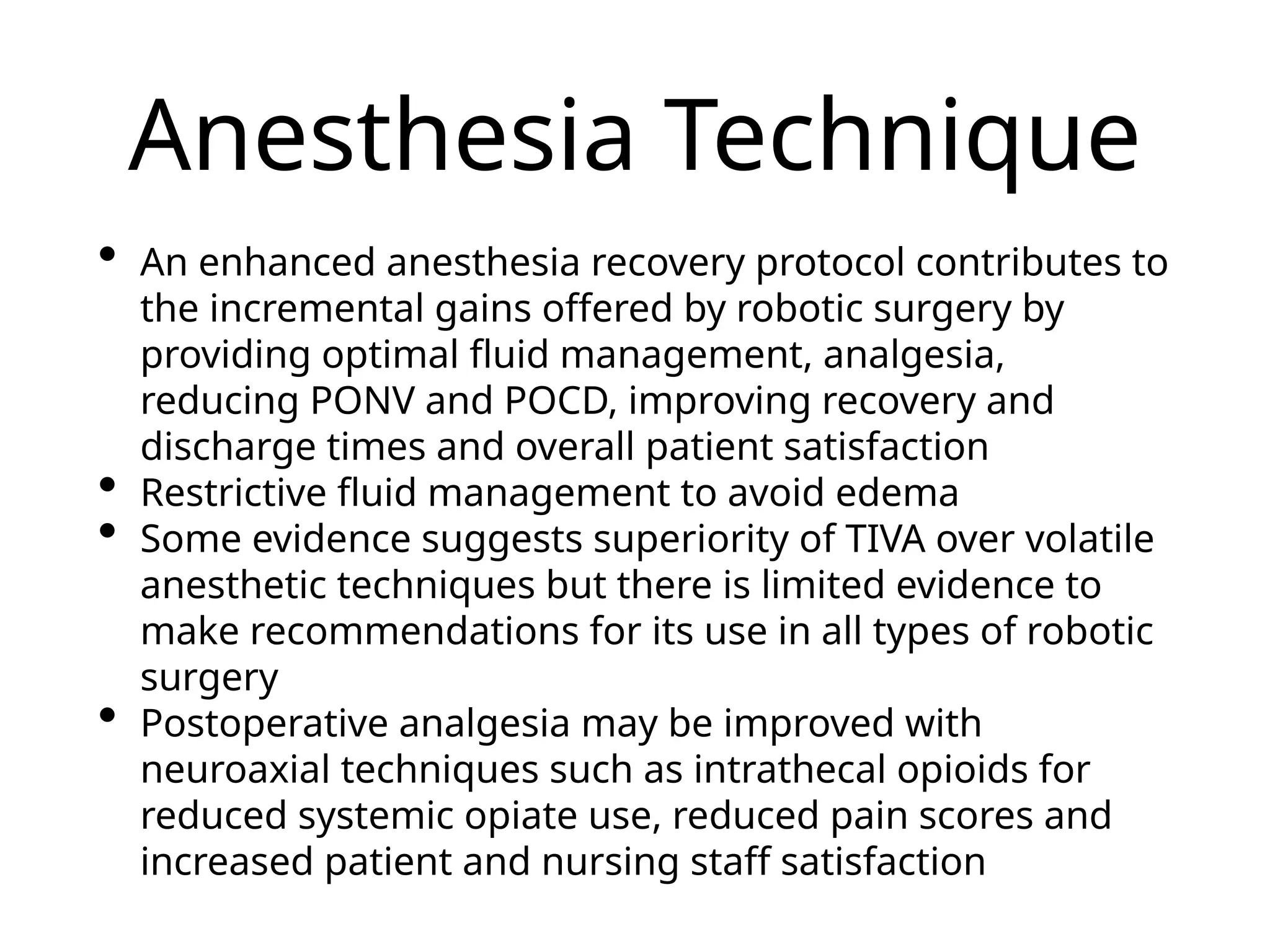 Anesthesia for robotic urology surgery's | PPSX