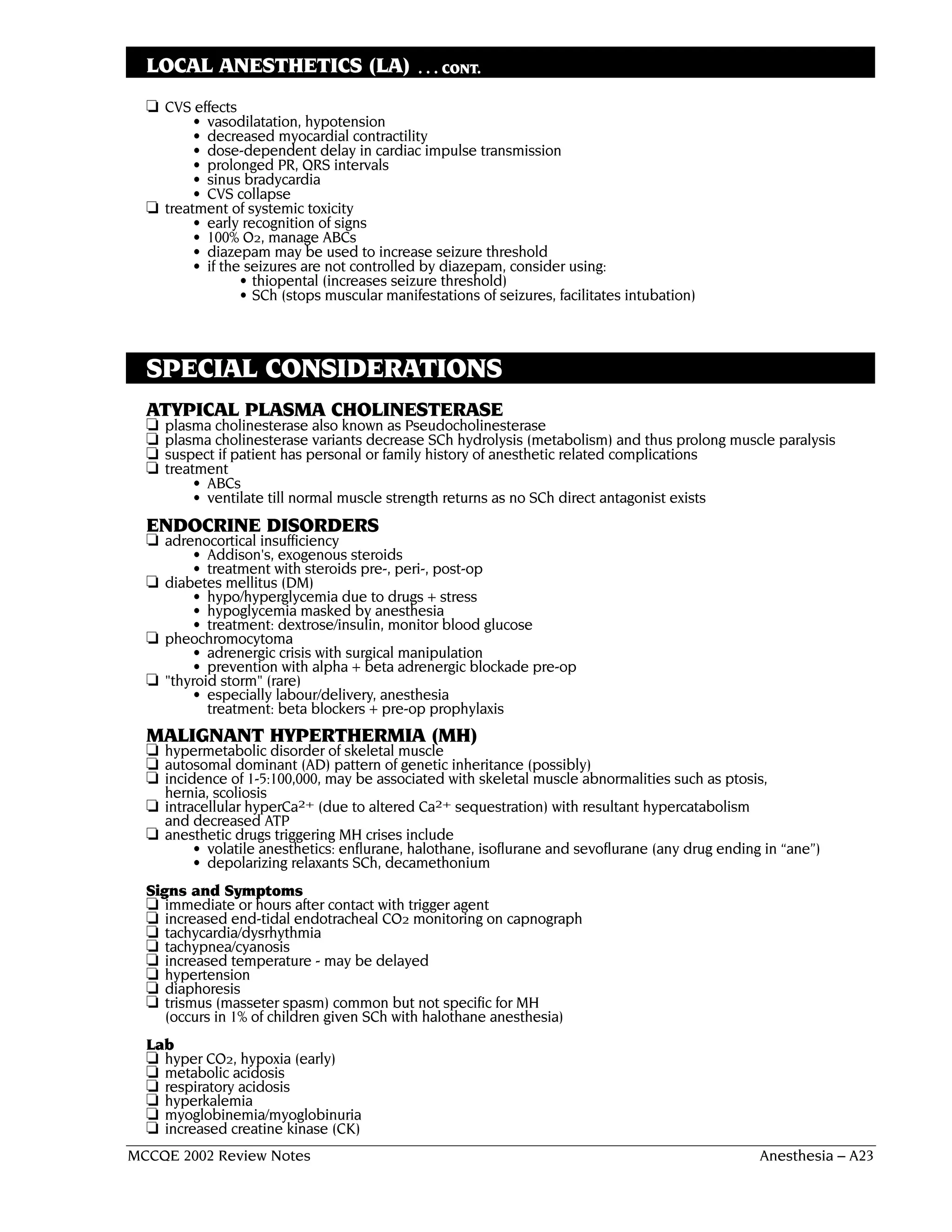 Anesthesia short reference copy | PDF | Ear, Nose and Throat Conditions ...