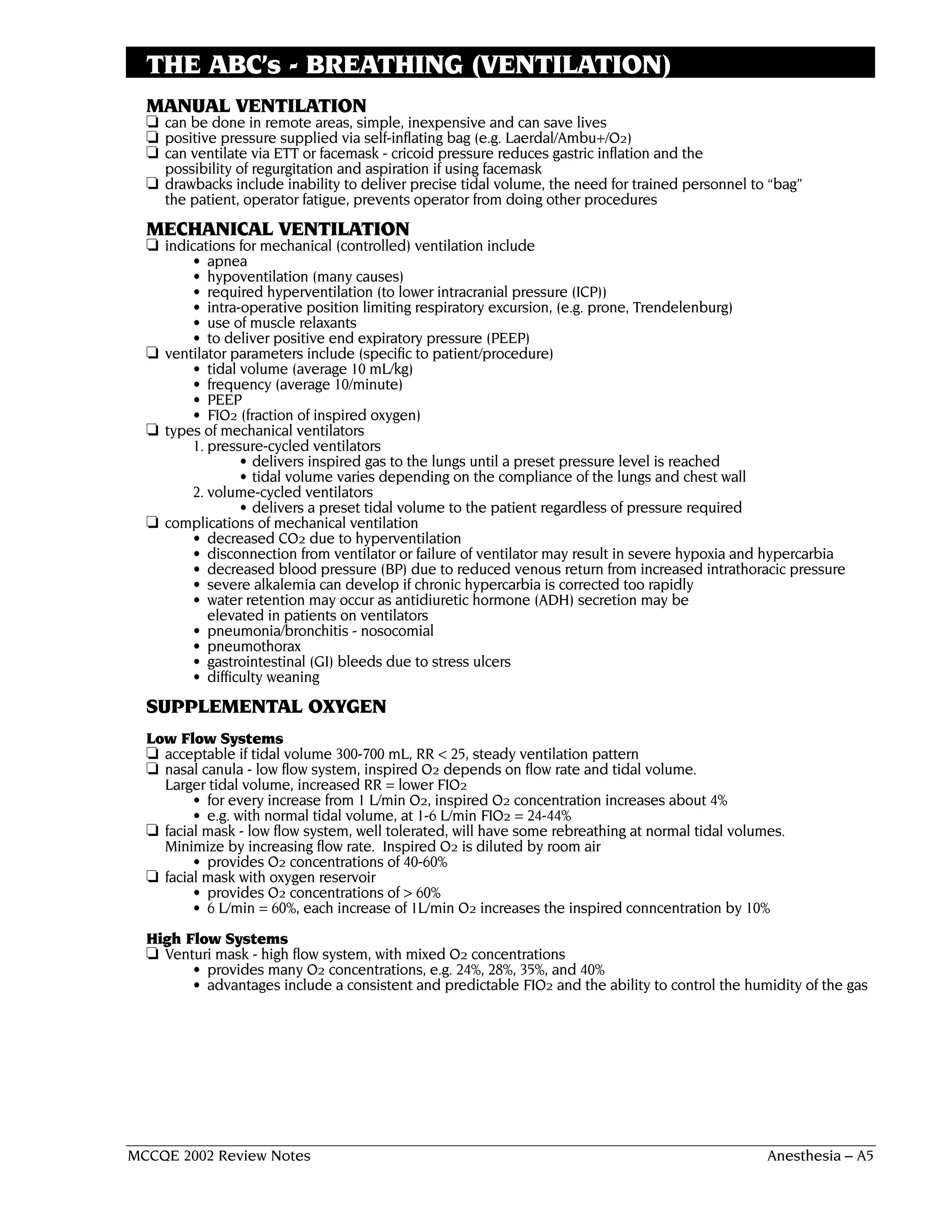 Anesthesia short reference copy | PDF | Ear, Nose and Throat Conditions ...