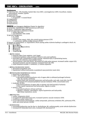 Anesthesia short reference copy | PDF | Ear, Nose and Throat Conditions ...