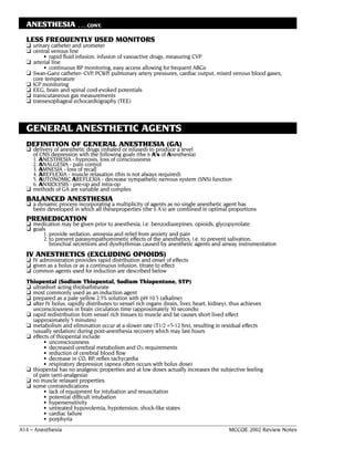 Anesthesia short reference copy | PDF | Ear, Nose and Throat Conditions ...