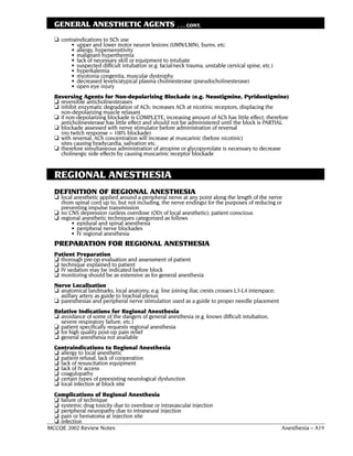 Anesthesia short reference copy | PDF | Ear, Nose and Throat Conditions ...