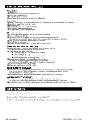 Anesthesia short reference copy | PDF | Ear, Nose and Throat Conditions ...