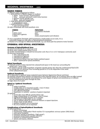 Anesthesia short reference copy | PDF