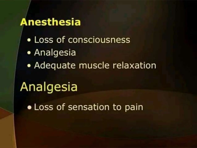 Anesthesia SLIDESHARE | PPT