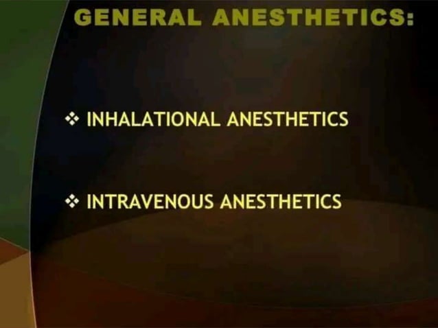 Anesthesia SLIDESHARE | PPT