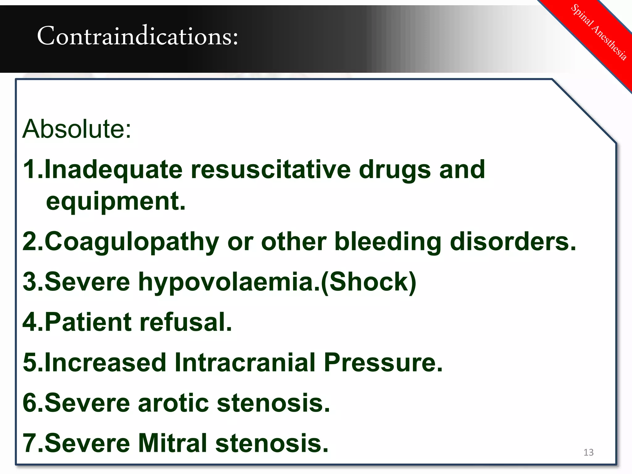 (Anesthesia) spinal anesthesia english by dr. kalimullah wardak | PPTX
