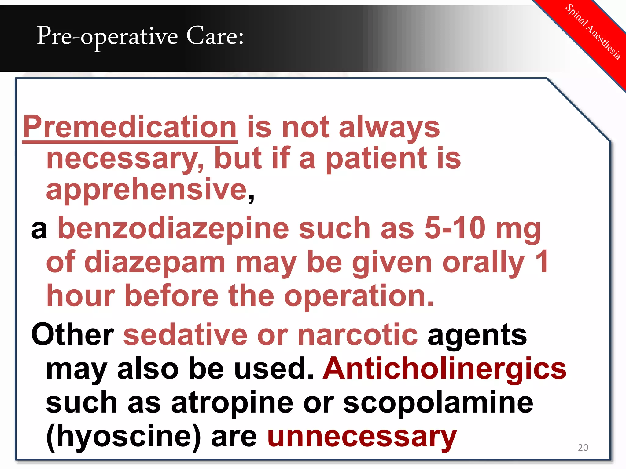 (Anesthesia) spinal anesthesia english by dr. kalimullah wardak | PPTX