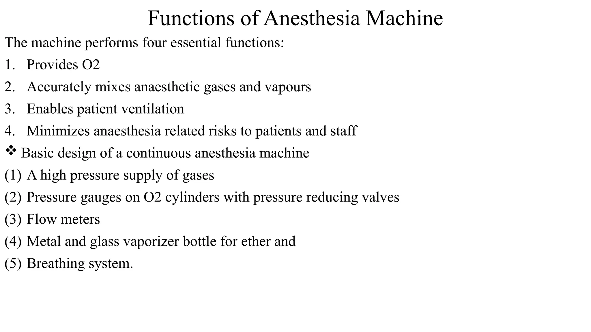 Anesthesia Workstation OR Anesthesia Machine .pptx