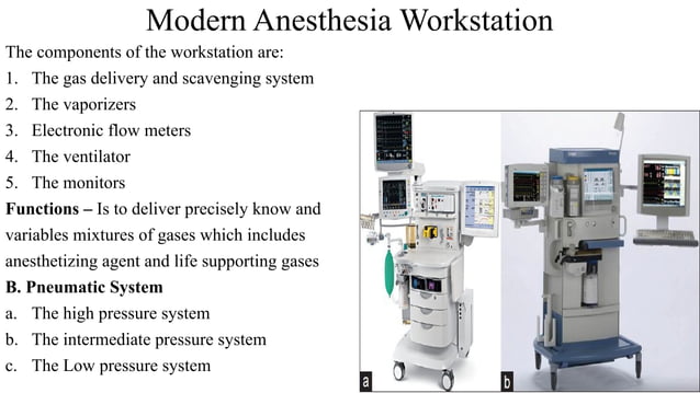 Anesthesia Workstation OR Anesthesia Machine .pptx