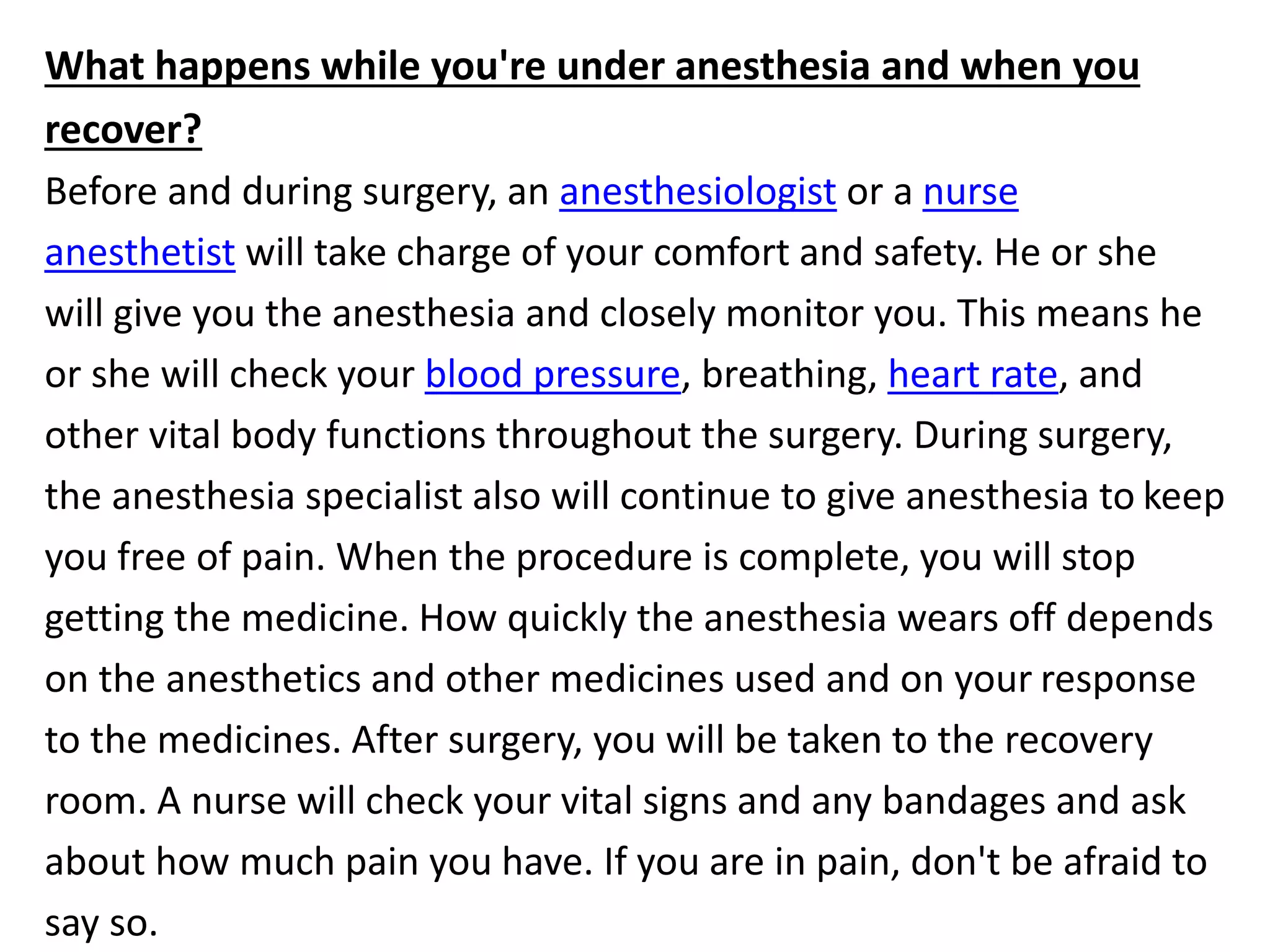 Anesthesiology | PPTX