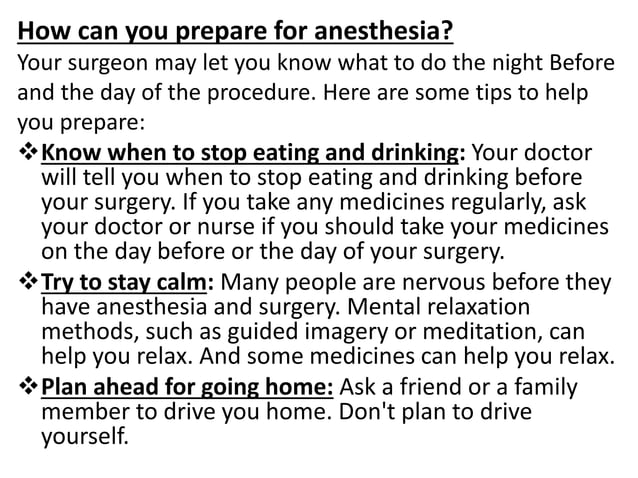 Anesthesiology | PPTX | Surgery | Medical Health