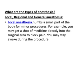 Anesthesiology | PPTX