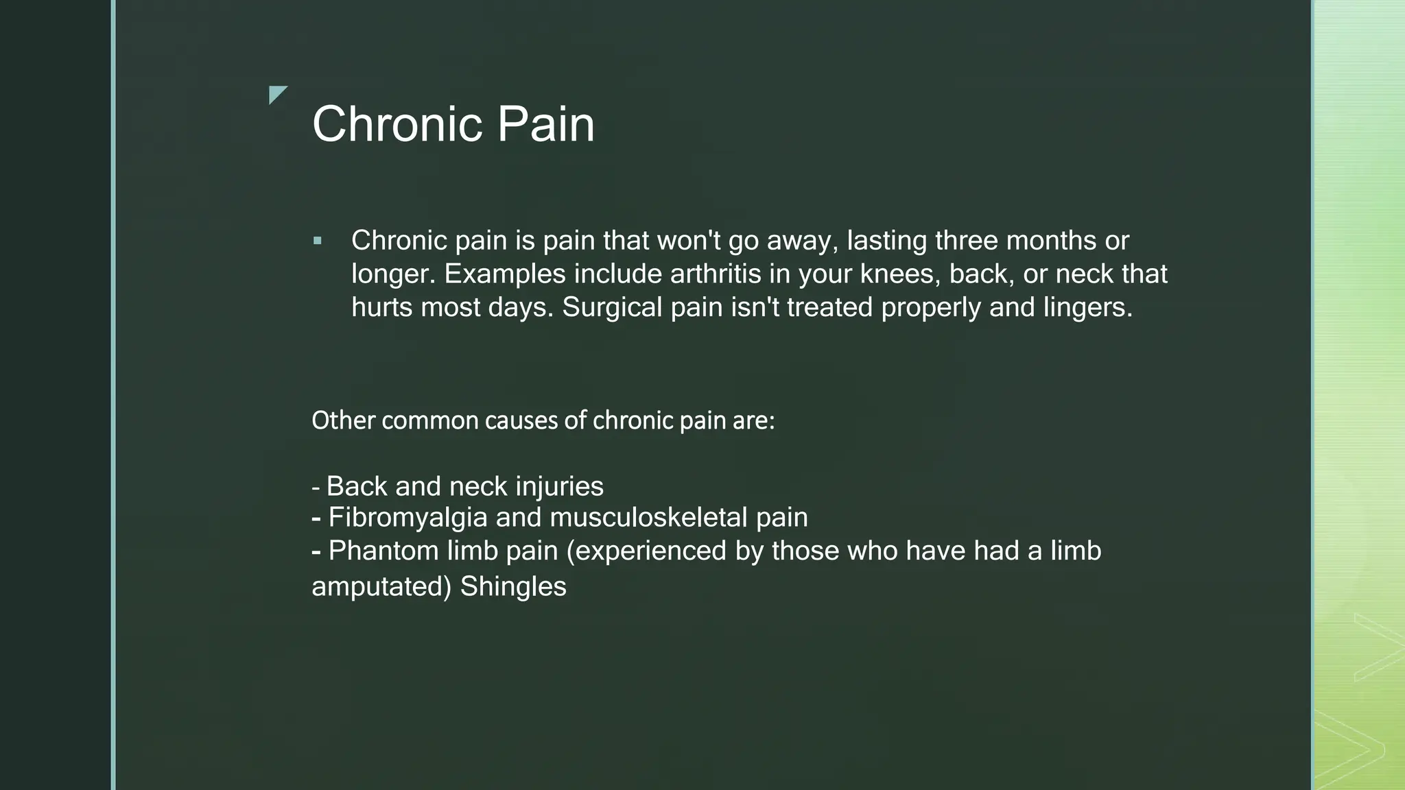 Pain Management Presentation | PPTX