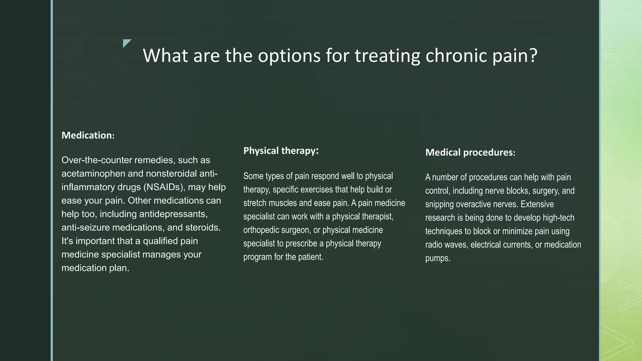 Pain Management Presentation | PPTX