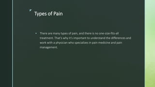 Pain Management Presentation | PPTX