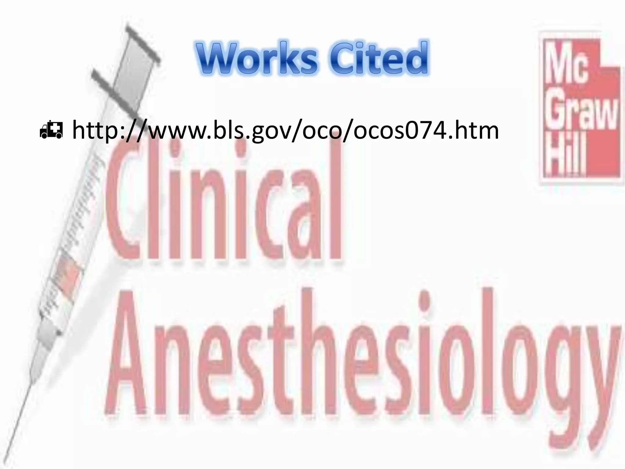 Anesthesiology presentation | PPTX