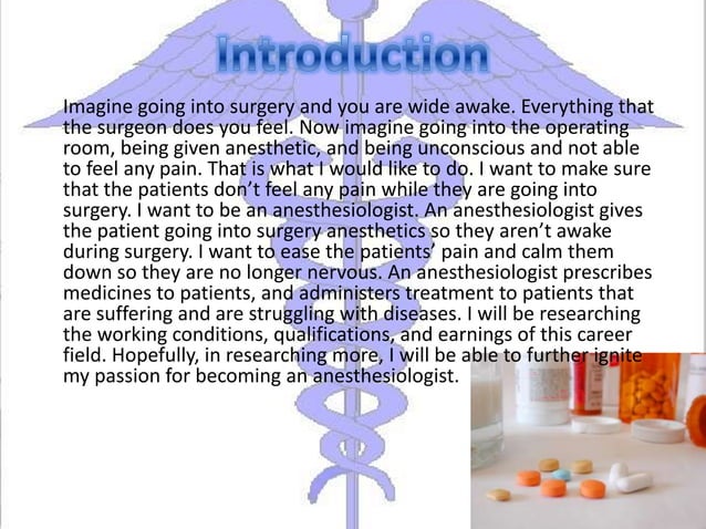 Anesthesiology presentation | PPT