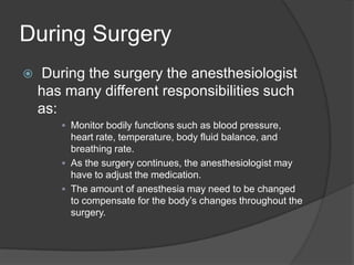 Anesthesiology presentation | PPTX