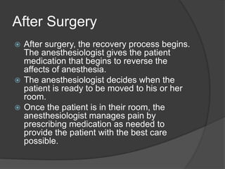 Anesthesiology presentation | PPTX