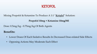 Anesthestics - sedative drugs during sedation | PPT