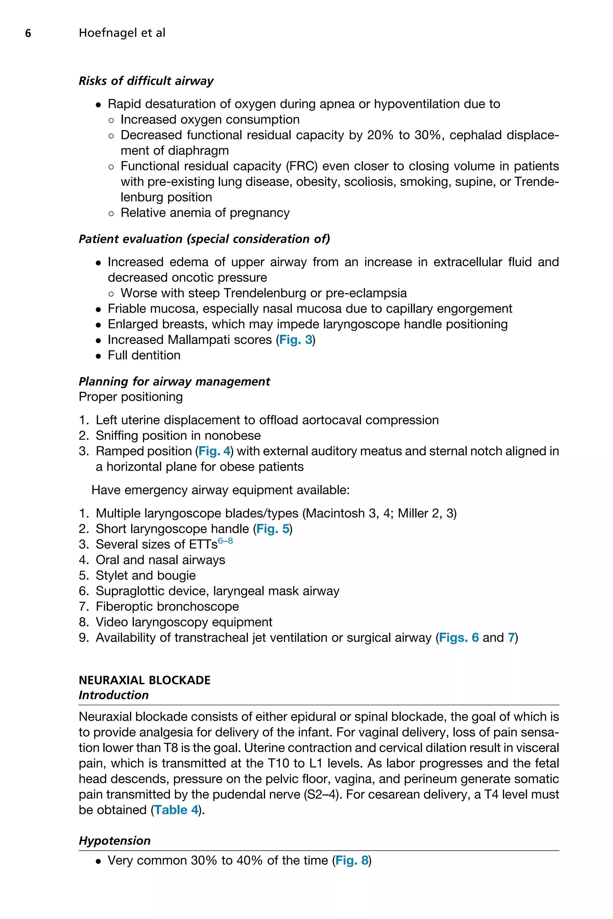 Anesthetic complications in pregnancy | PDF